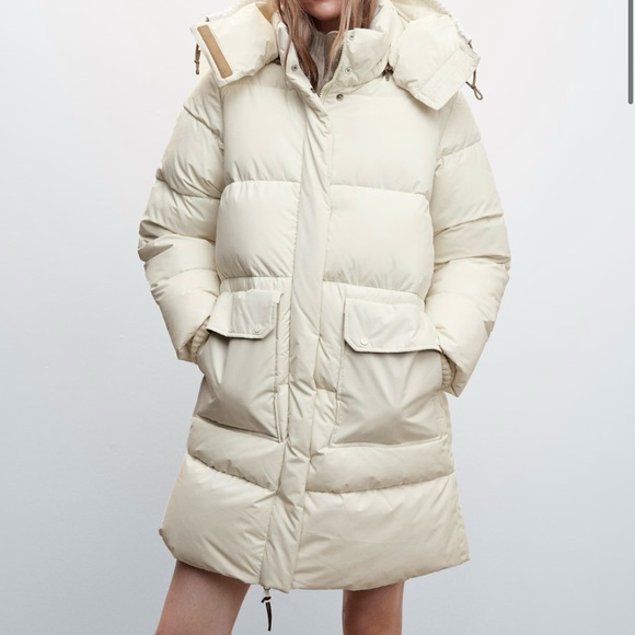 Mango | Jackets & Coats | Mango Beige Puffer Jacket | Poshmark